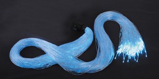Fiber Optic Tails for Visual and Tactile Stimulation