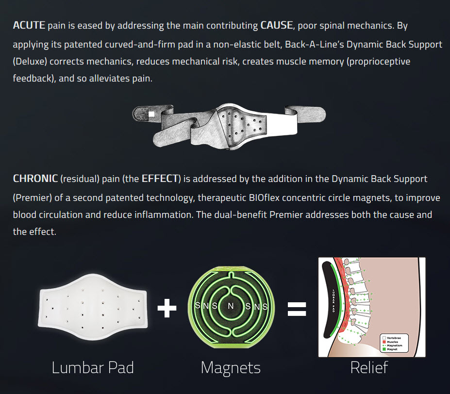 Magnetic Back Brace | Back-A-Line Back Support Belt