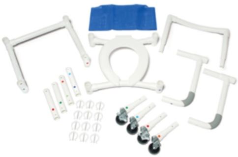 Lumex PVC Knock-Down Shower Commode Chair