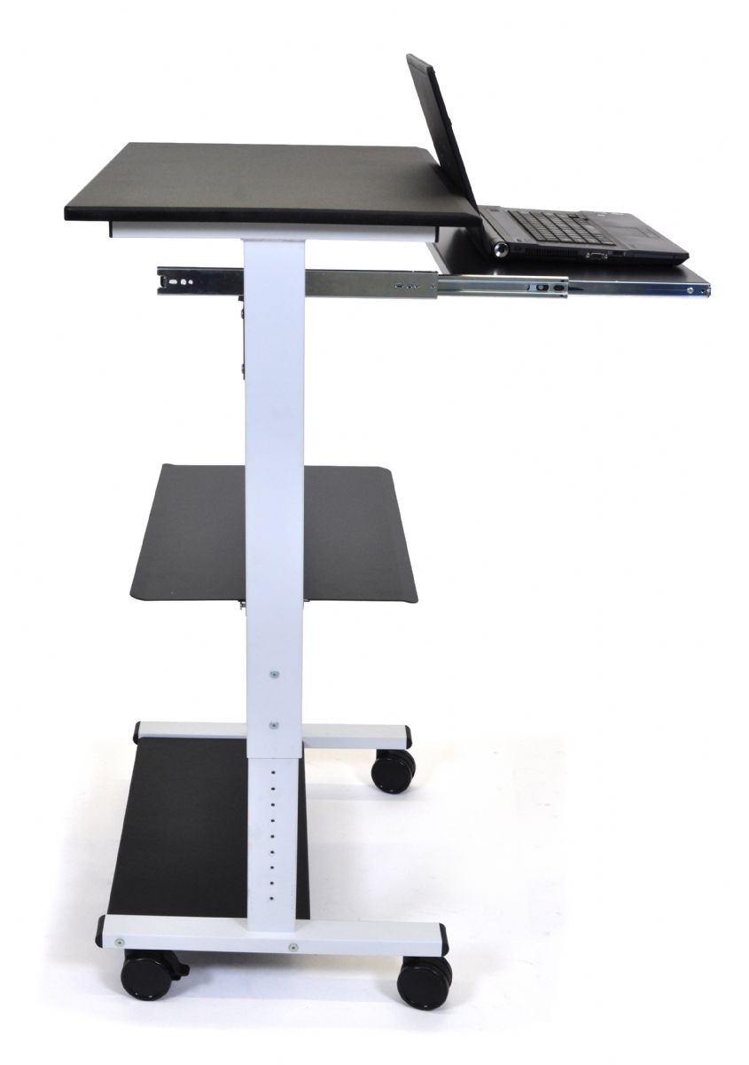 Luxor Three Shelf Adjustable Stand Up Workstation