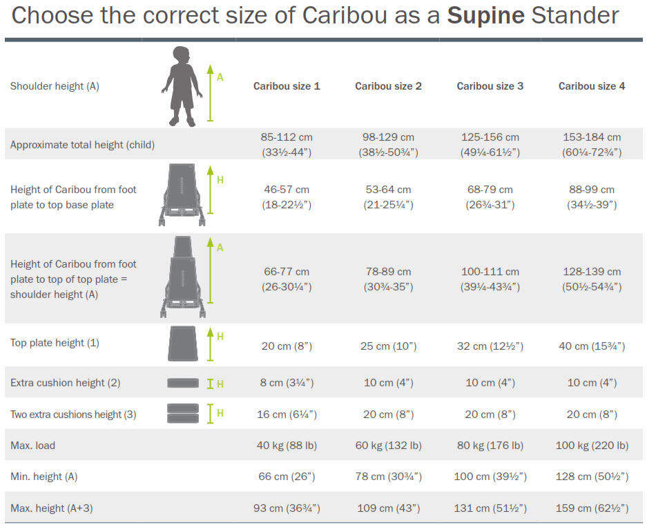 Caribou Prone and Supine Standing Frame - FREE Shipping