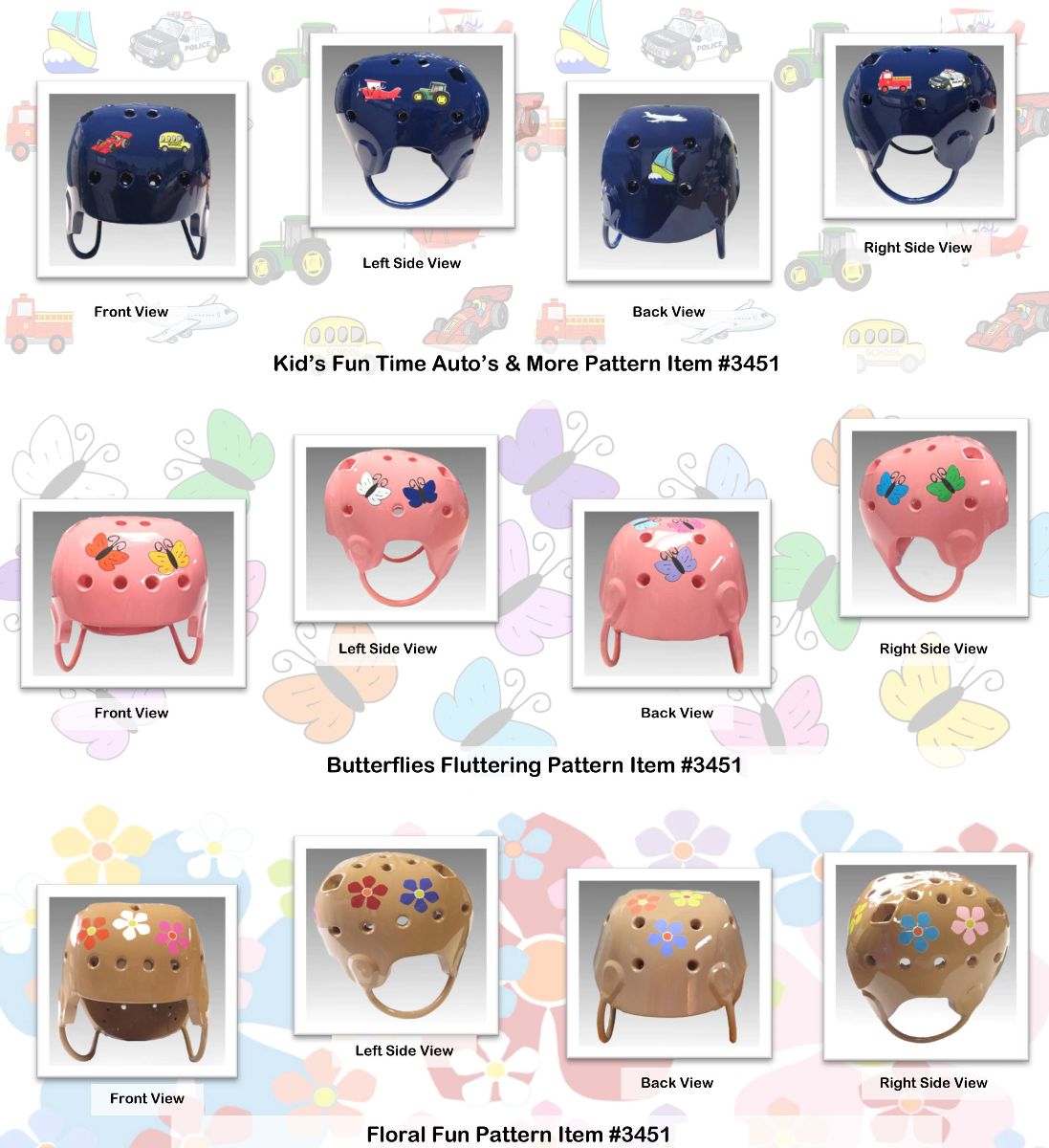 Danmar Soft Shell Protective Helmets for Children and Adults