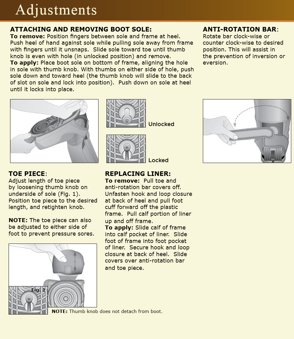 Ankle Contracture Multi Podus Boot by DeRoyal