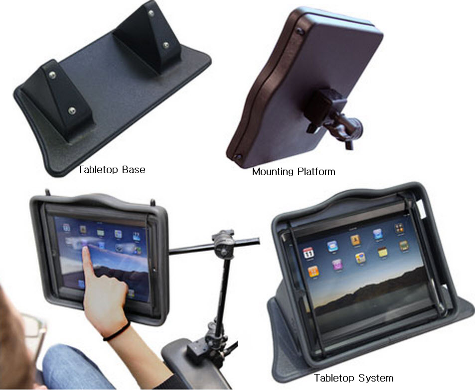 iPad Mounting System for Wheelchairs and Tables