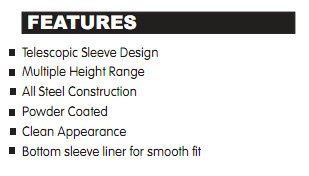 Uni-Fit Extender or Angled Ceiling Plate for HealthCraft SuperPole ...