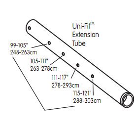 Uni-Fit Extender or Angled Ceiling Plate for HealthCraft SuperPole ...