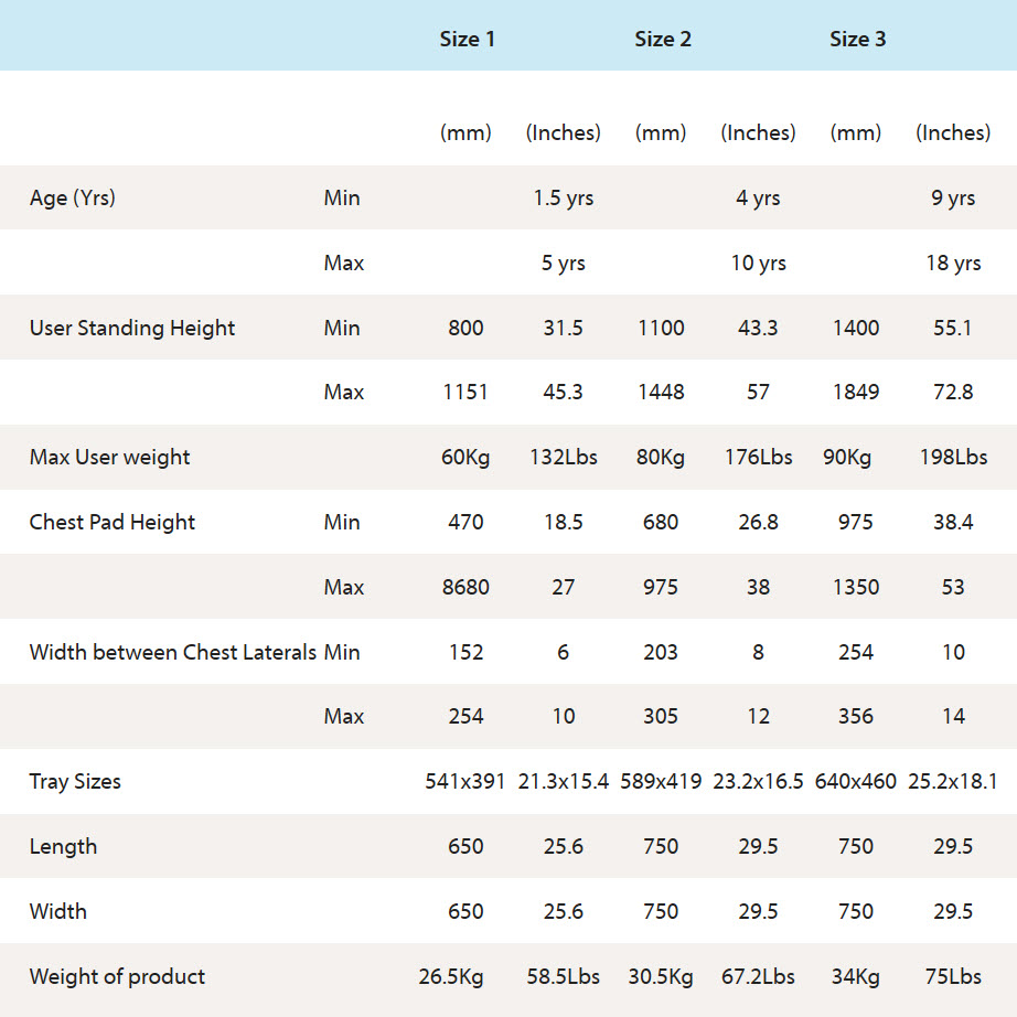 Leckey Freestander Pediatric Standing System