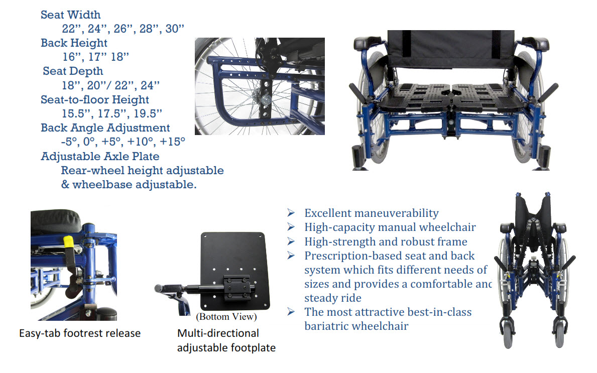Wheelchair Sizes Measurements