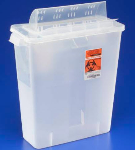 Clear Sharps Container