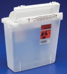 Sharpstar Sharps Disposal Container with Counterbalanced Lid