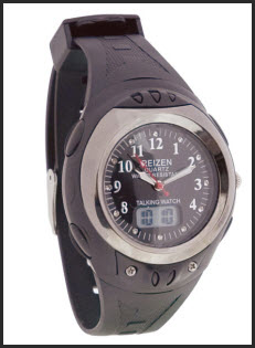 Reizen Digital Analog Water Resistant Talking Watches