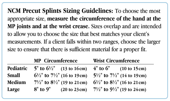 Clamdigger Metacarpal Precut Fracture Splint