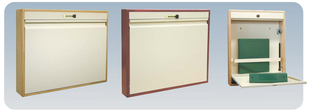 Elite Folding Medical Wall Desks with Lock