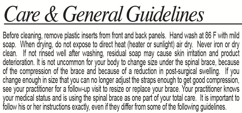 Stealth Pro LSO Prefabricated Spine and Back Brace