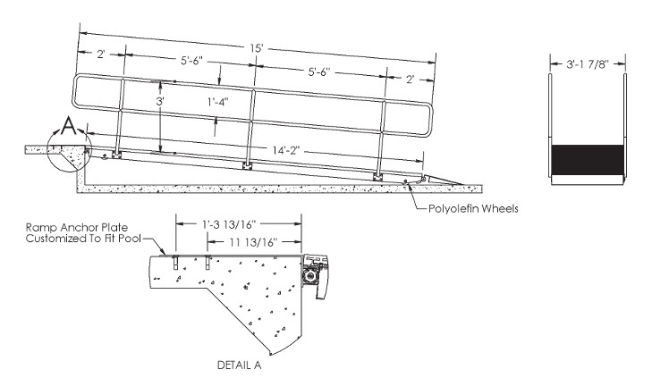 Kalispell Rust Resistant Pool Ramp