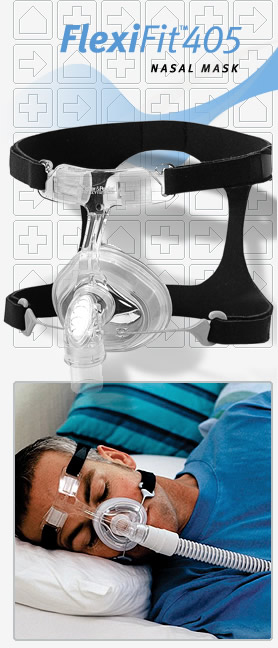 FlexiFit 405 Nasal CPAP Mask with Headgear