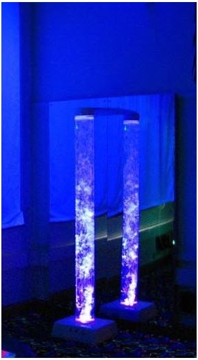 Active Color Changing Bubble Tube Columns