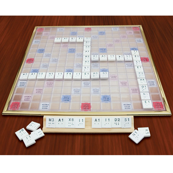 Deluxe Braille Scrabble Set DISCOUNT SALE - FREE Shipping