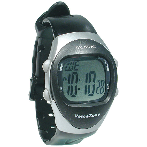 Mens Black Talking Digital Watch - FREE Shipping