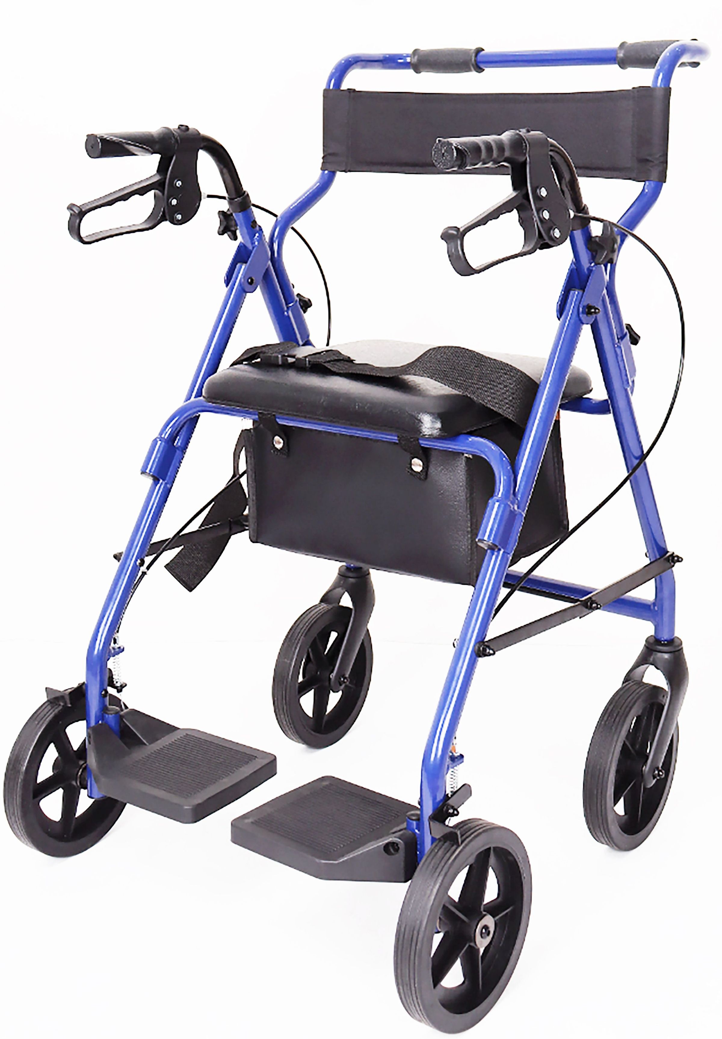 2 in 1 Rollator and Transport Chair for Mobility Support with ...