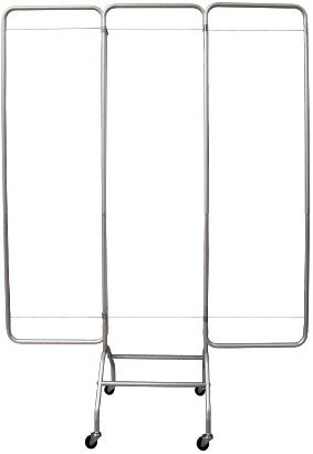 Mobile Privacy Frame on Casters - FREE Shipping