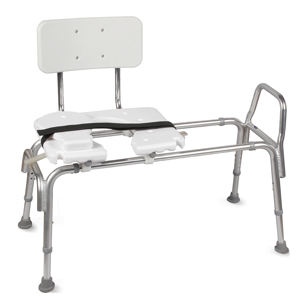 Heavy-Duty Sliding Transfer Bench with Adjustable Height and Nonslip ...