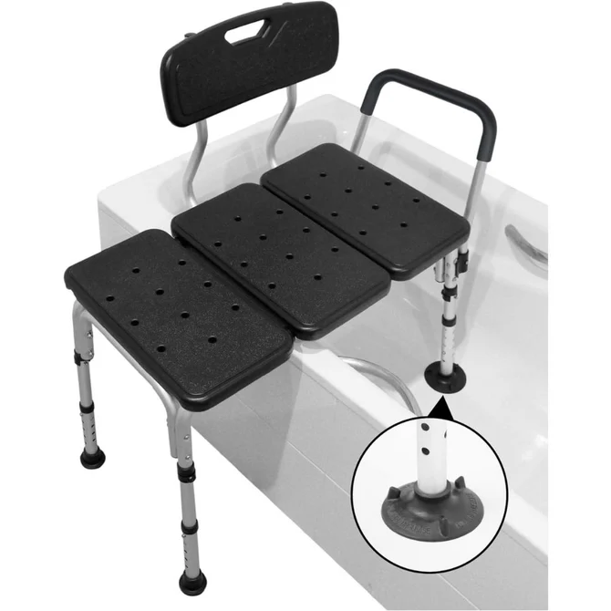 Tub Transfer Bench with Adjustable Height and 220 Lbs. Capacity by PEPE ...