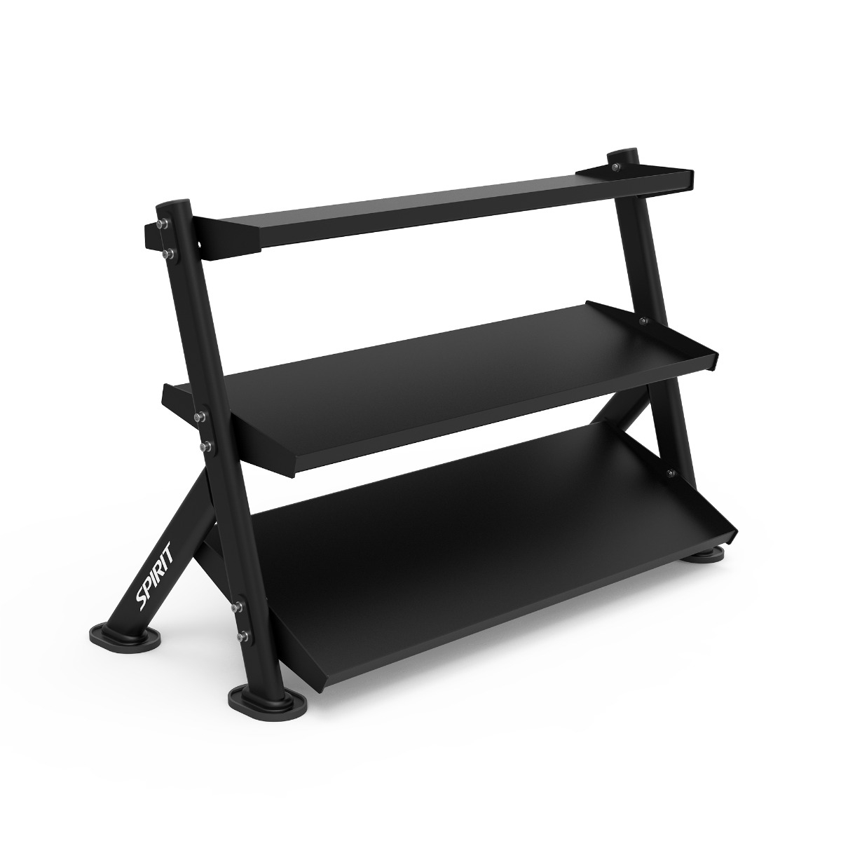 Dumbbell Rack with Steel Frame and 48 In. Trays by Spirit Fitness