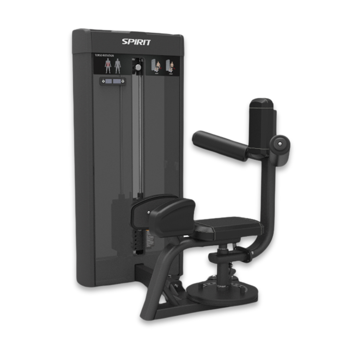 Spirit Fitness Torso Rotation Machine with 240 lb Weight Stack