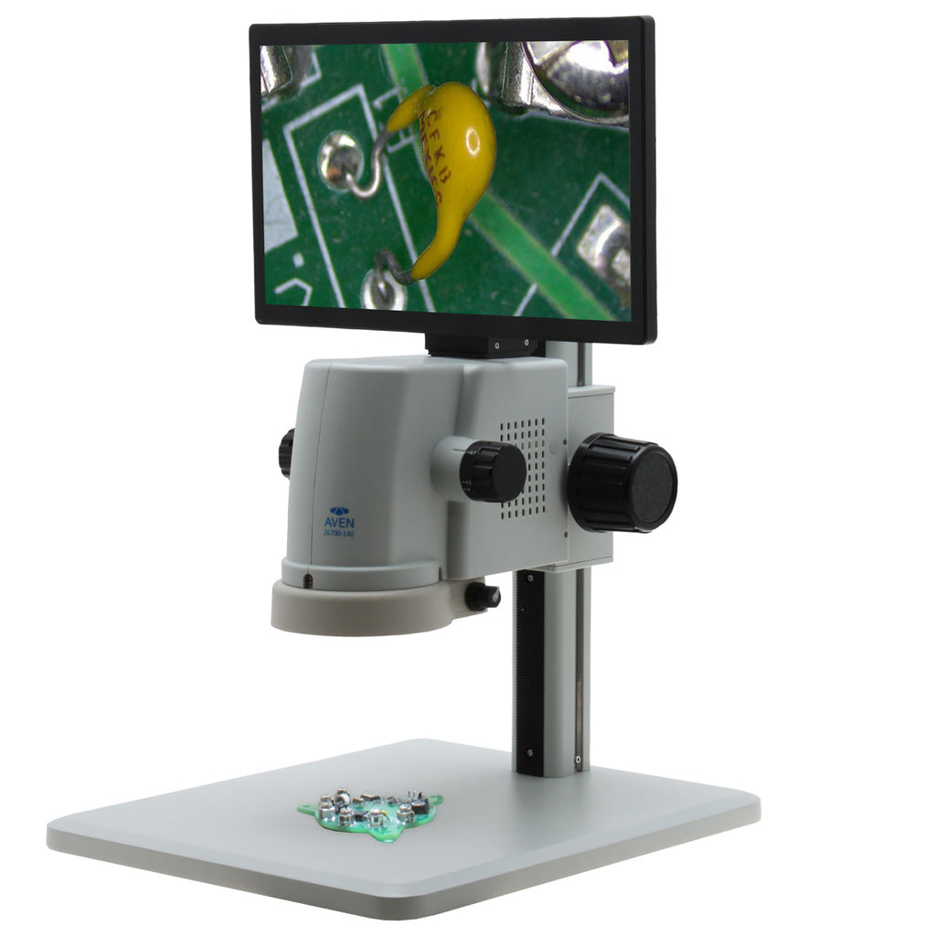 Digital Microscope with Monitor, LED Lights, 1080p 60FPS Imaging - Aven ...