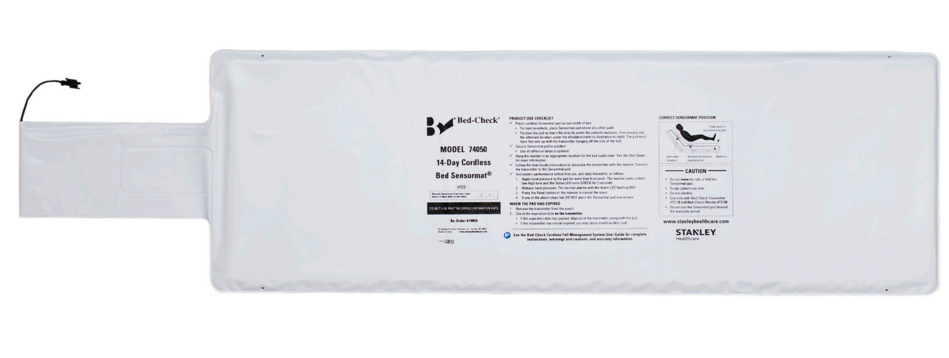 Bed-Check Sensormat Cordless Fall Prevention Pressure Sensitive Pads