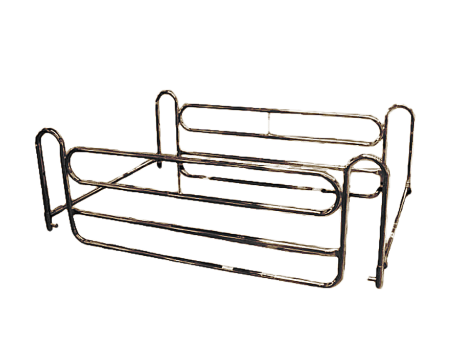 Hospital Bed Rails with Full-Length Gap Reduction for Added Patient Safety
