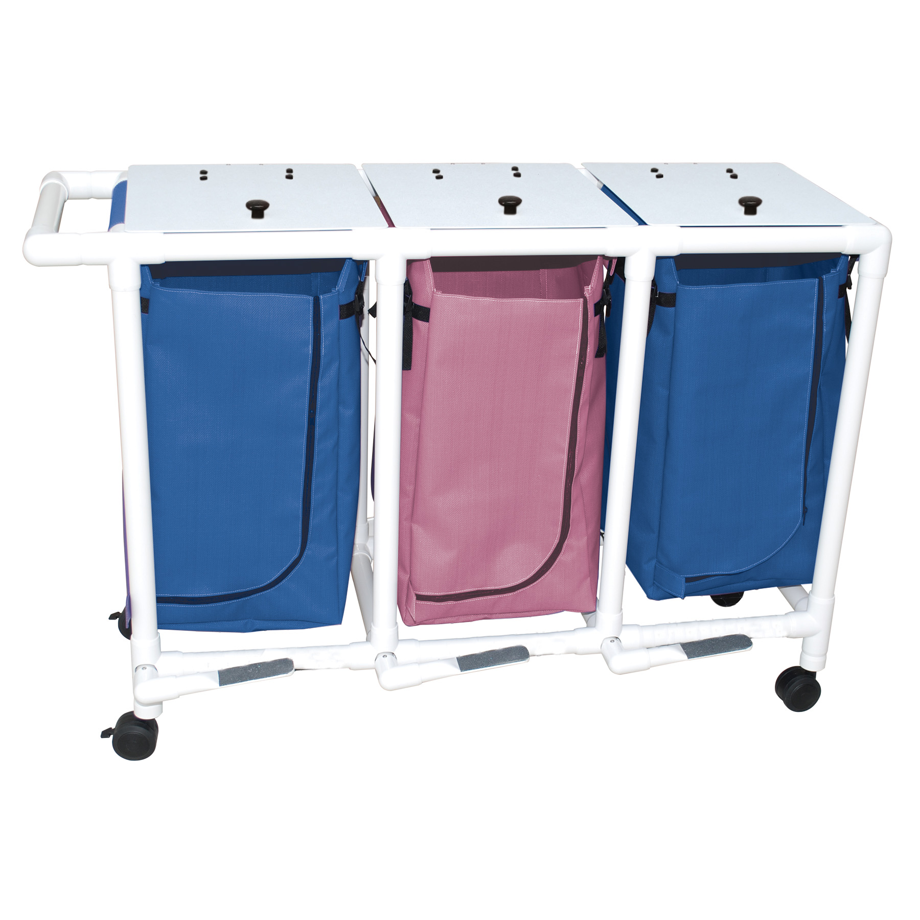 Triple Bag Mobile Laundry Hamper - FREE Shipping