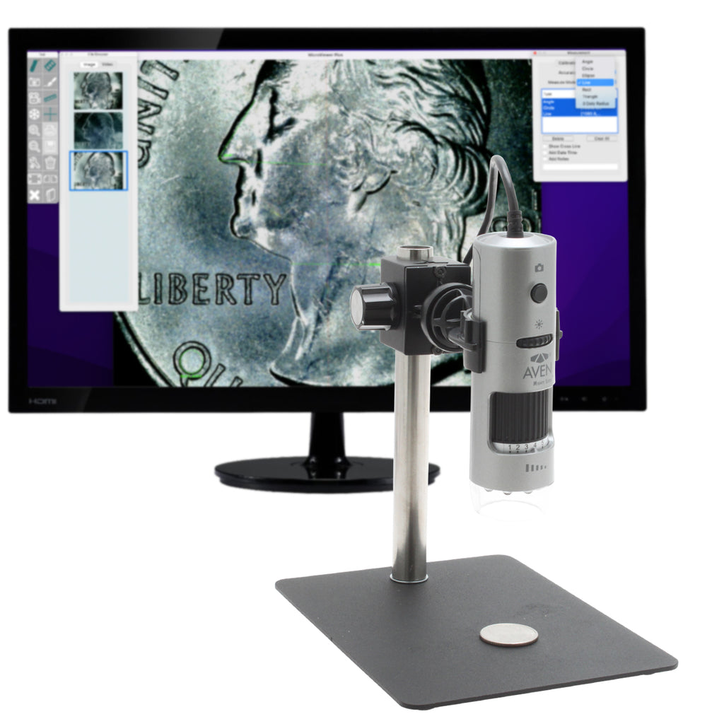 Digital Microscope with USB Connection and 10x to 200x Magnification ...