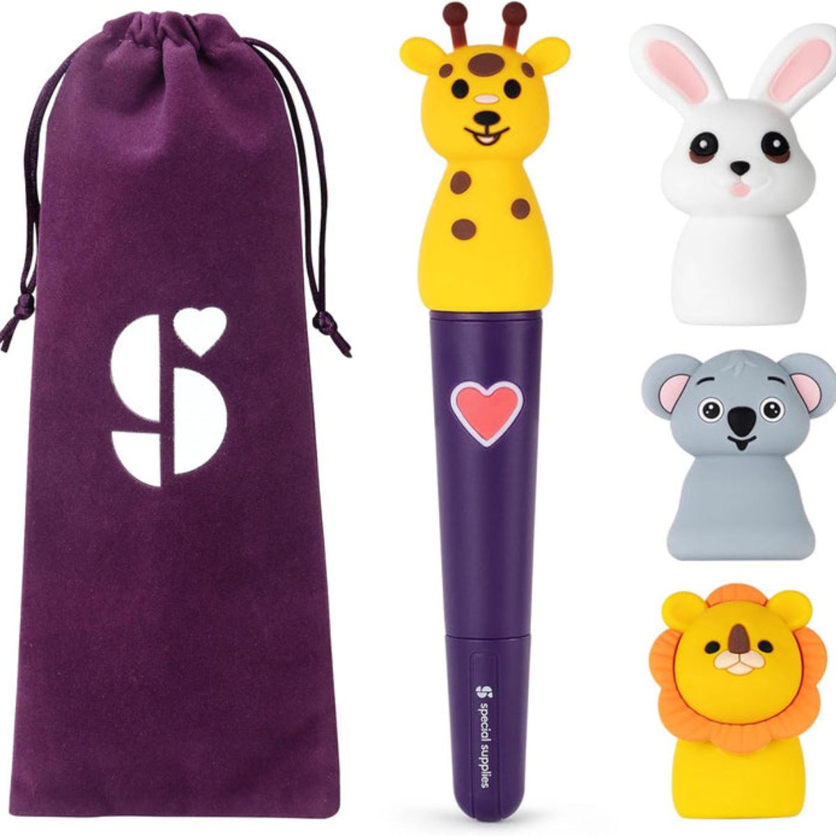 Buzz Pal Vibrating Oral Motor Stimulation Kit with Textured Silicone ...