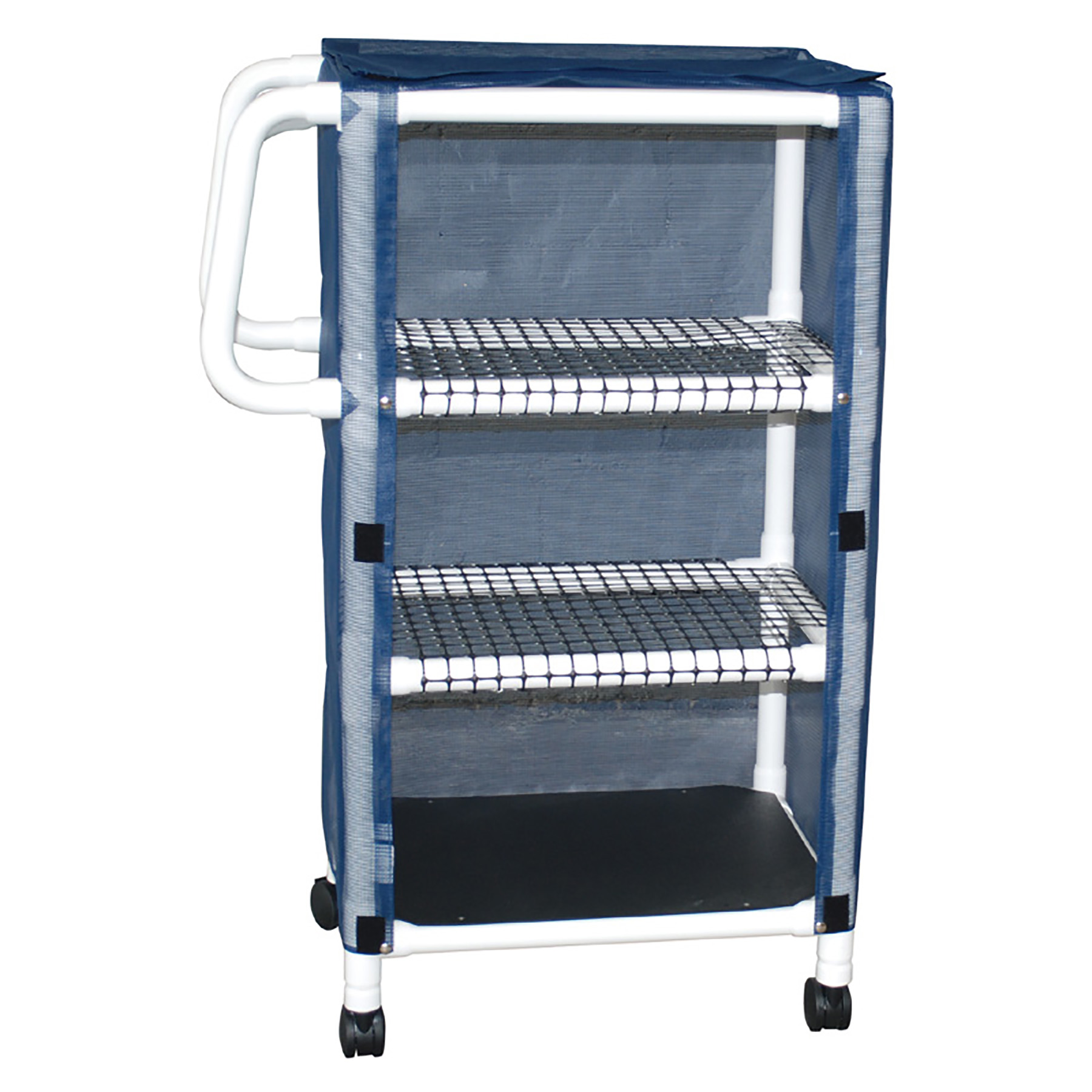 Multi-Shelf Compact Linen Cart with Cover