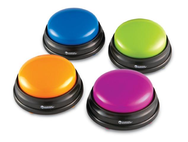 Colorful Game Sound Buzzers, Set of 4 - FREE Shipping