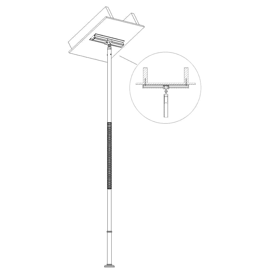 Adjustable Floor-to-Ceiling Grab Bar for Angled Ceilings 350 Pounds ...