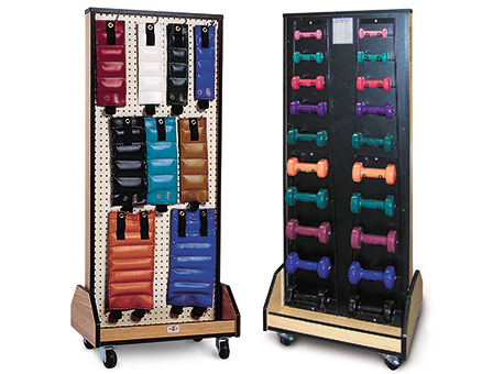 Mobile Weight Rack for Hugger Weights and Dumbbells by Hausmann Industries
