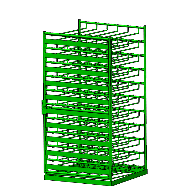 80 E or D Horizontal Oxygen Cylinder Rack