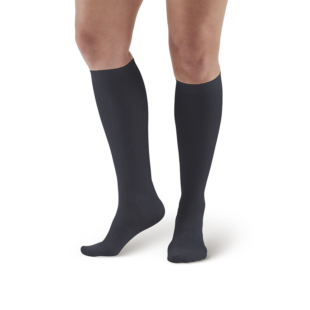 Womens Trouser Compression Socks 8-15 mmHg Soft Microfiber Nylon with ...