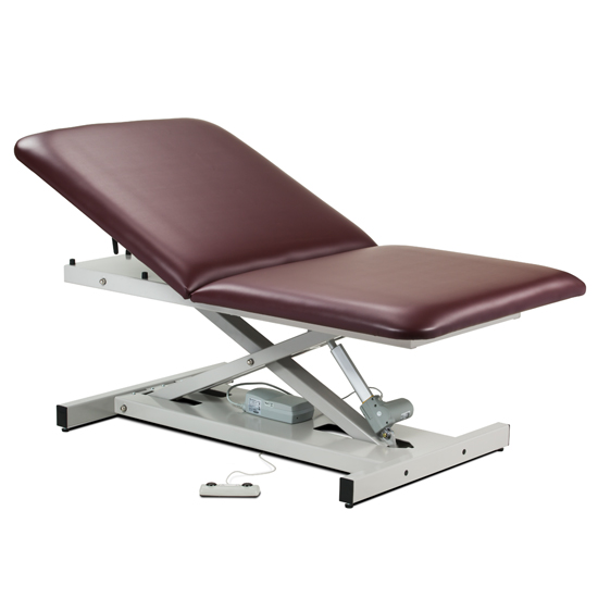 Extra Wide Bariatric Power Treatment Table with Adjustable Backrest