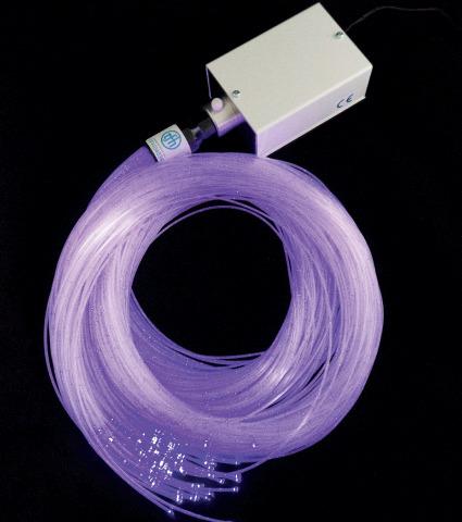 Fiber Optic Tails for Visual and Tactile Stimulation