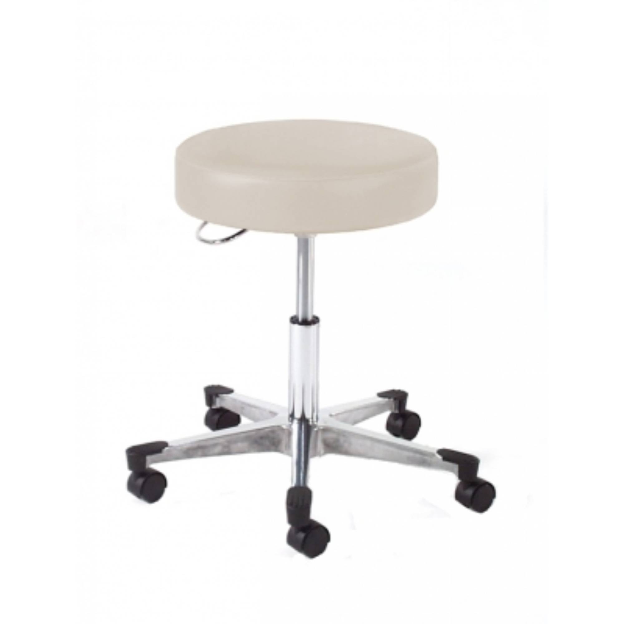 Adjustable Physician Stool with Backrest and Footring - Lumex 9702 Series