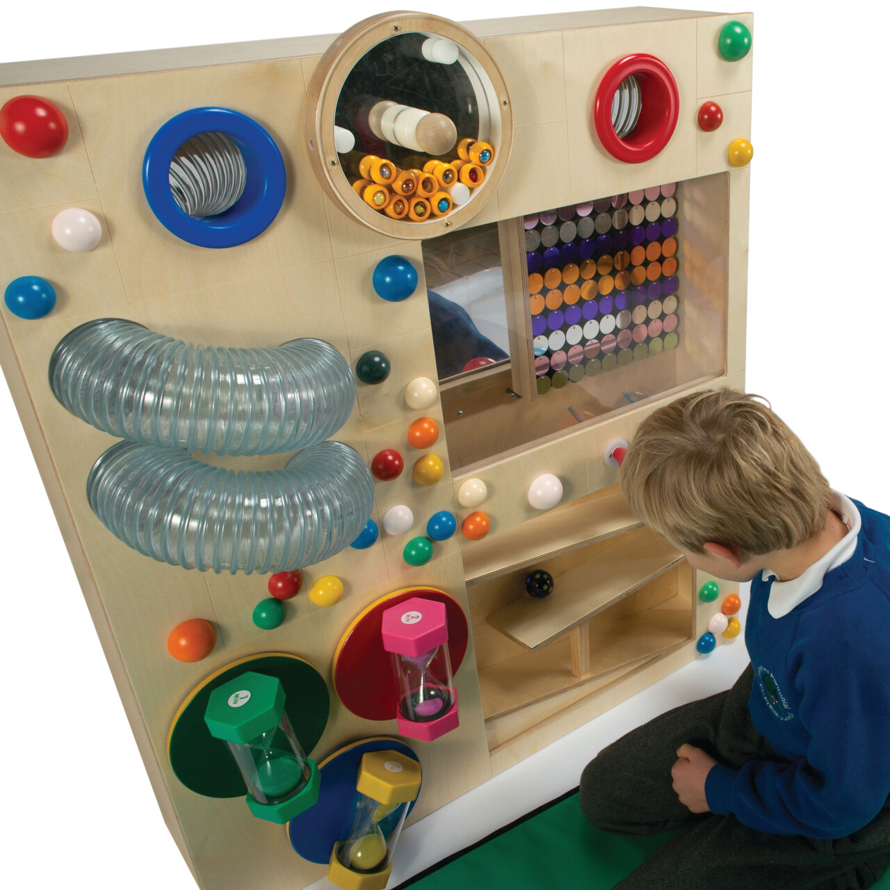 Gravity Wonder Wall for Visual and Tactile Stimulation