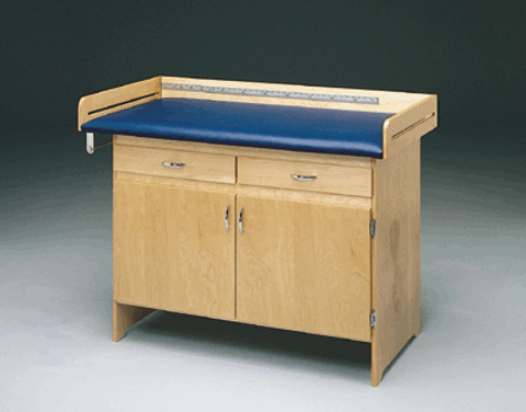 Bailey Manufacturing Pediatric Exam Table with Storage, Solid Wood, 36 ...