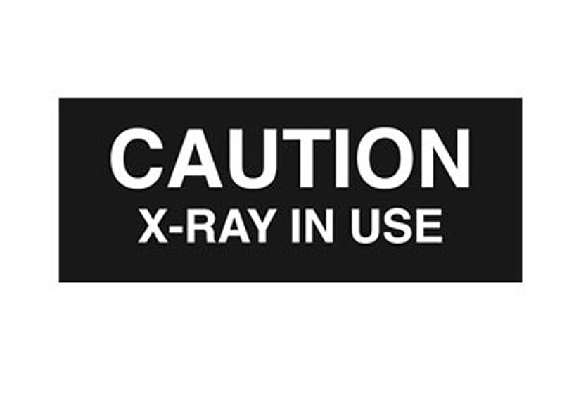Caution X-ray and Radiation Signs