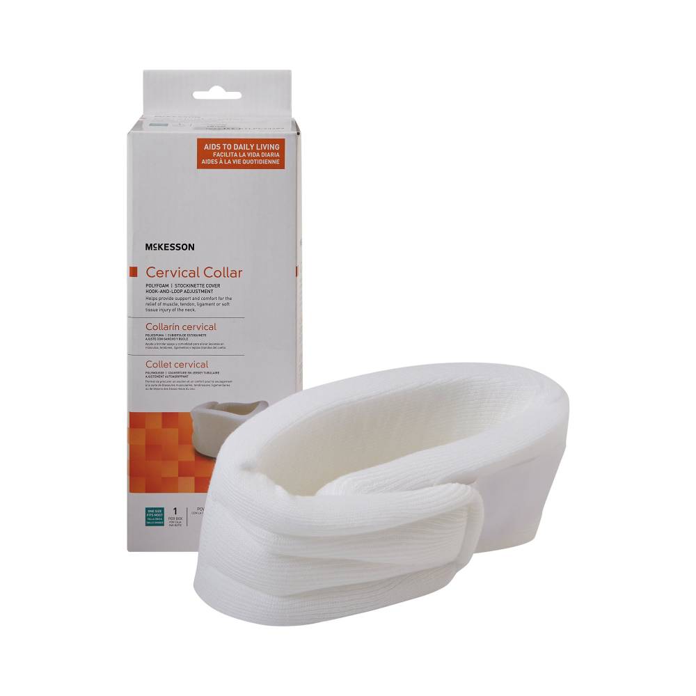 Adult Soft Cervical Collar for Neck Support and Pain Relief - Large