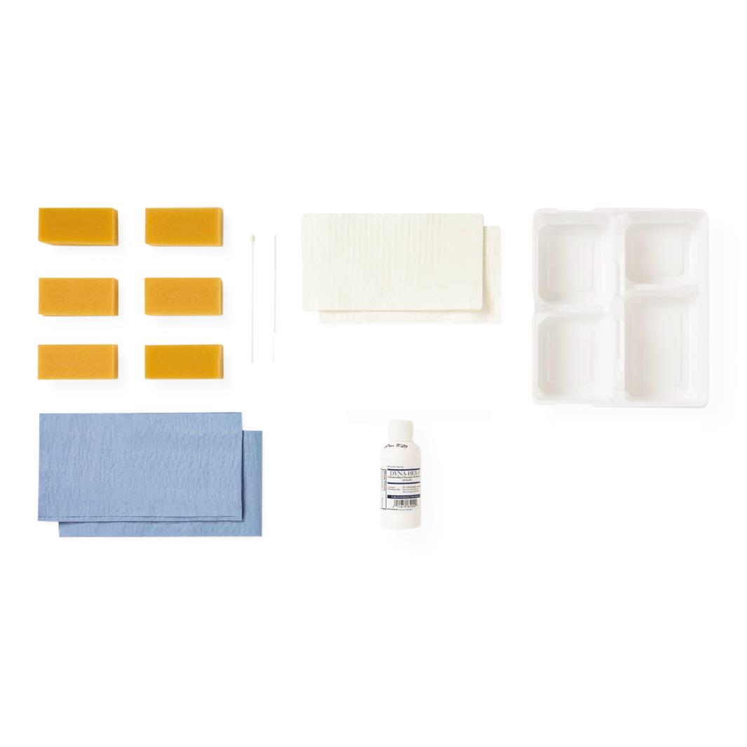 Wet Skin Scrub Tray with CHG Solution - Sterile Preoperative Skin ...