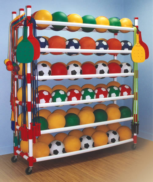 Large Mobile Ball Master 12-Rack Cart - FREE Shipping